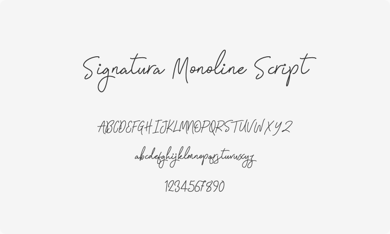 Signatura Monoline Script - 免费商用PPT字体下载 - PPT百科