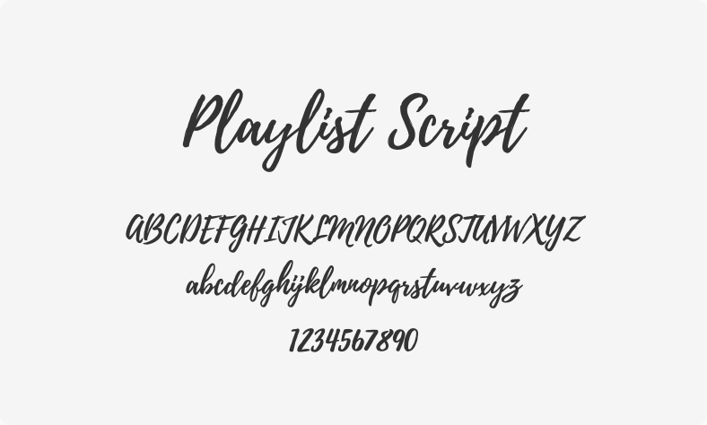 Playlist Script - 免费商用PPT字体下载 - PPT百科