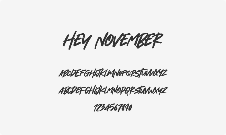 Hey November - 免费商用PPT字体下载 - PPT百科