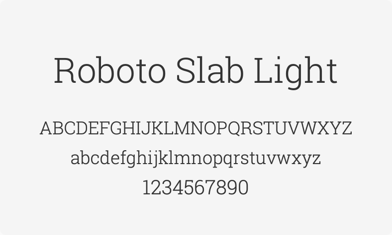 Roboto Slab Light - 免费商用PPT字体下载 - PPT百科