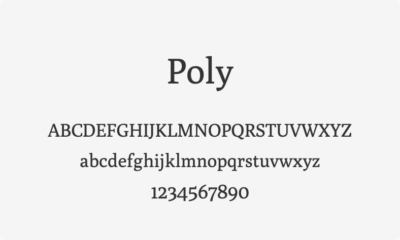 Poly - 免费商用PPT字体下载 - PPT百科