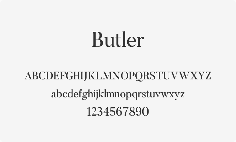 Butler - 免费商用PPT字体下载 - PPT百科