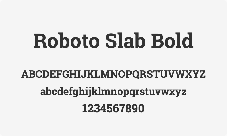 Roboto Slab Bold - 免费商用PPT字体下载 - PPT百科